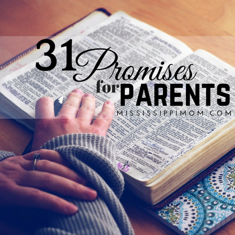 Write 31 Days: Promises for Parents - MississippiMom.com
