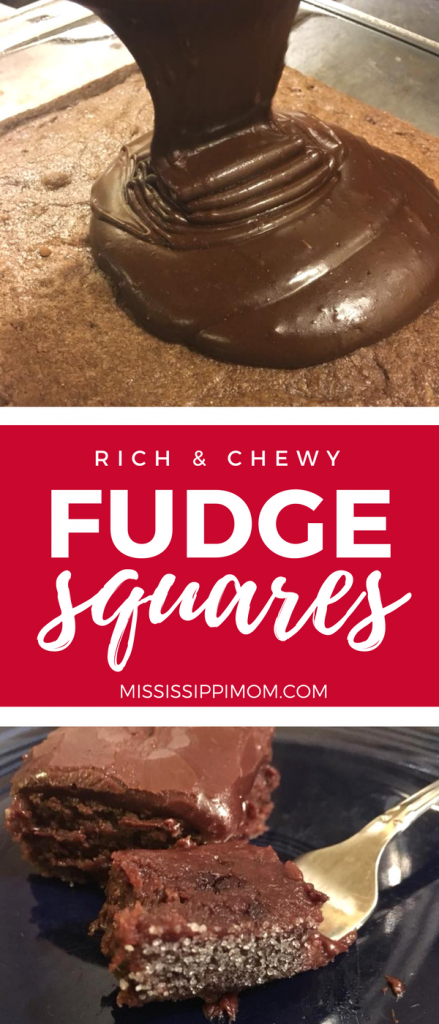 Rich & Chewy Fudge Squares - MississippiMom.com
